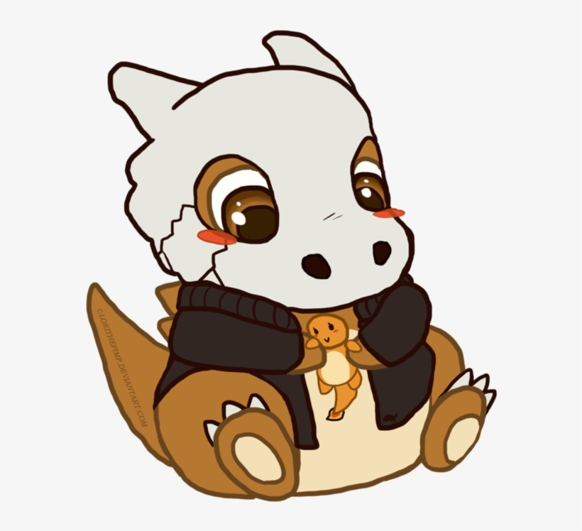 By Lokithepimp On Deviantart - Cubone Chibi - 893x894 PNG Download - PNGkit