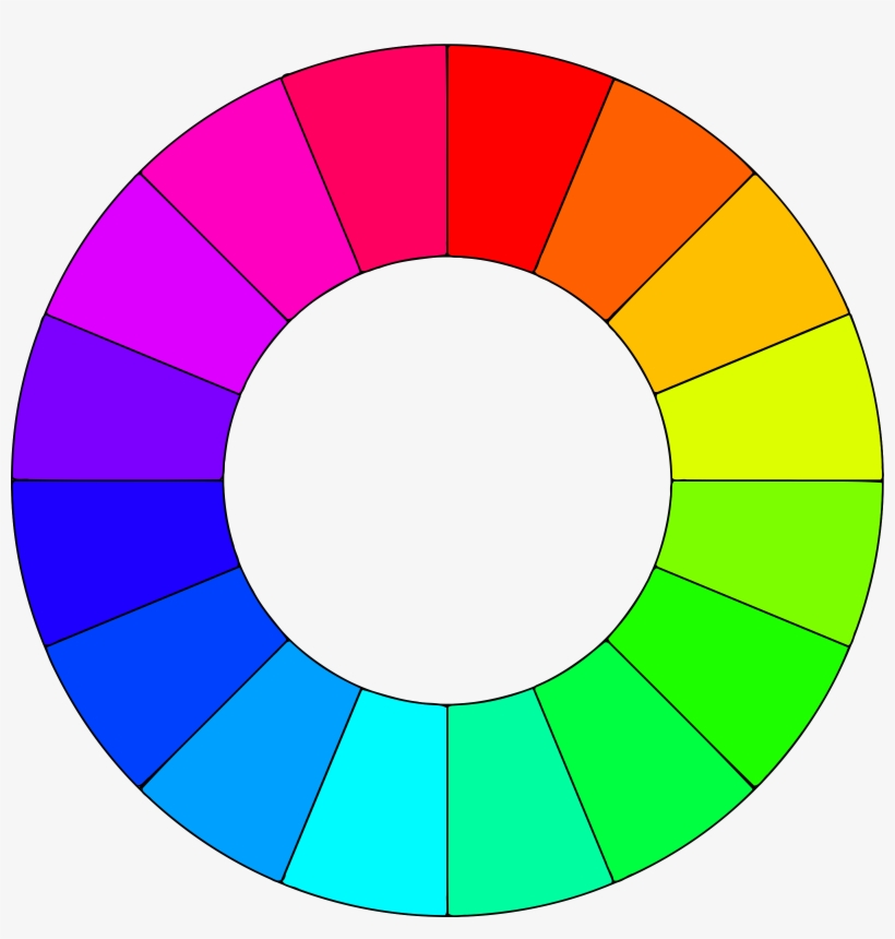 Clipart - Color Wheel With 16 Colors - 2400x2400 PNG Download - PNGkit