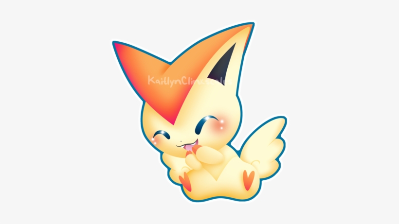 Victini By Kaitlynclinkscales - Pokemon Cute Victini - 400x400 PNG ...