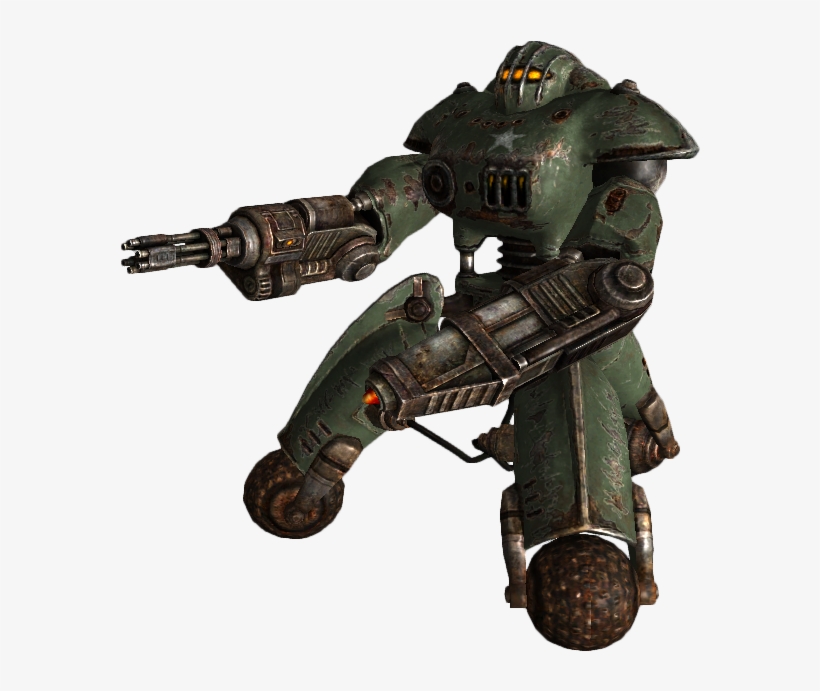 Military Sentry Bot Minigun - Fallout 3 Sentry Bot - 639x684 PNG ...