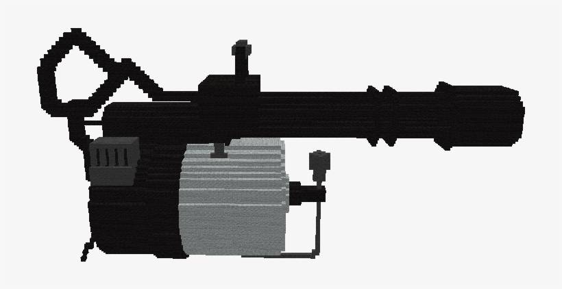 Kg1n6uk - Mine Imator Minigun Rig - 874x396 PNG Download - PNGkit