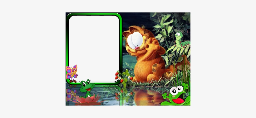 Download Transparent Molduras Garfield Png - Garfield - PNGkit