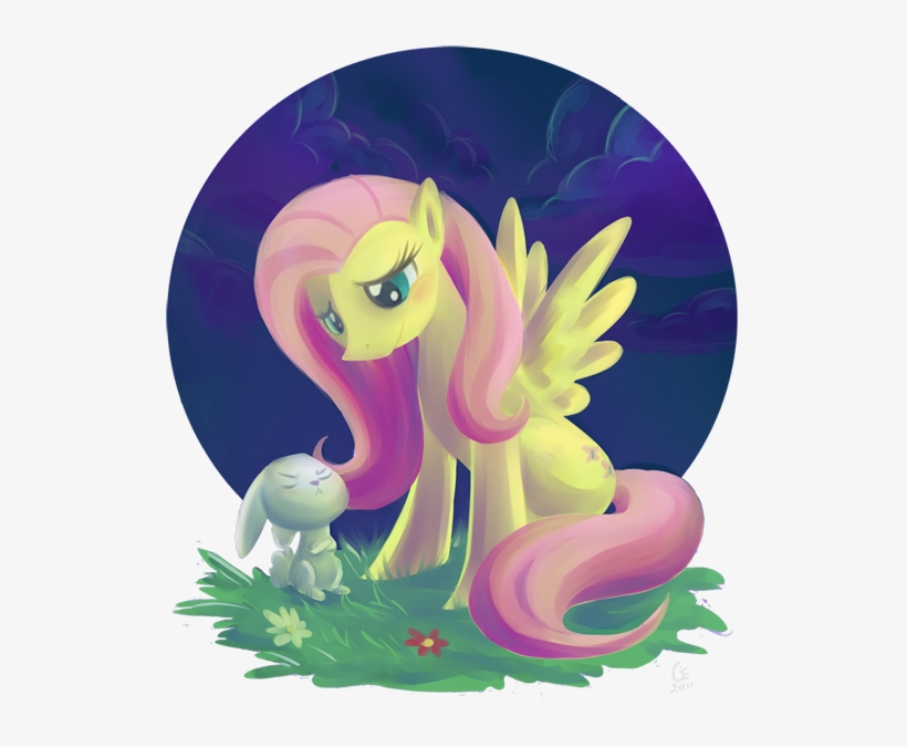 Fluttershy - Illustration - 558x722 PNG Download - PNGkit