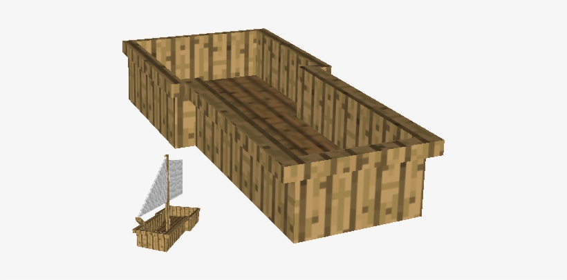 Minecraft Boat No Background - 496x364 PNG Download - PNGkit