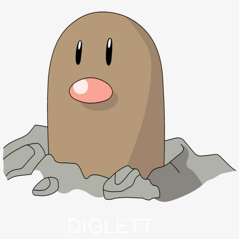 Pokermon-diglett - Diglett Pokemon - 900x860 PNG Download - PNGkit