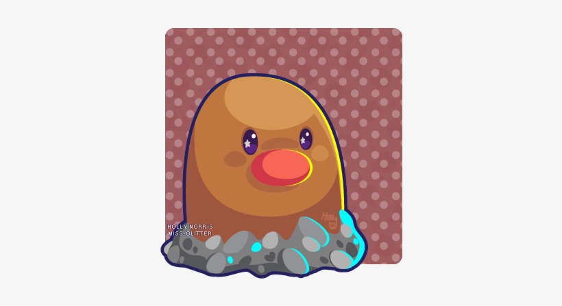 050 Diglett - Cartoon - 363x376 PNG Download - PNGkit