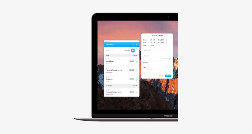 Clockify Mac Time Tracking Desktop App - Macos Sierra By Chris Kennedy ...