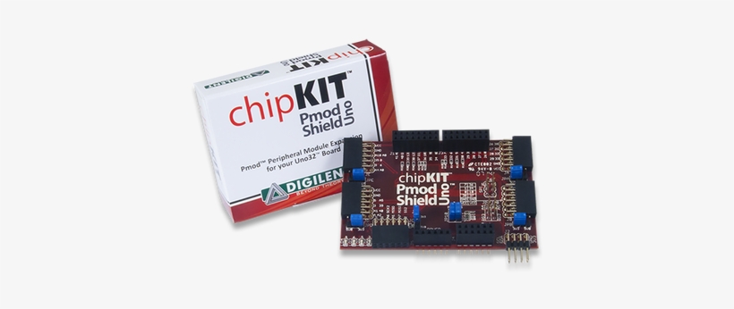 Chipkit Pmod Shield-uno Box Contents - Digilent - Add-on Board, Chipkit, Pmod I/o Shield ...
