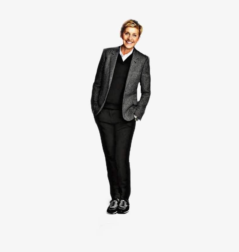 Ellen Ellendegeneres Standing Smile Happy - Ellen's Design Challenge ...