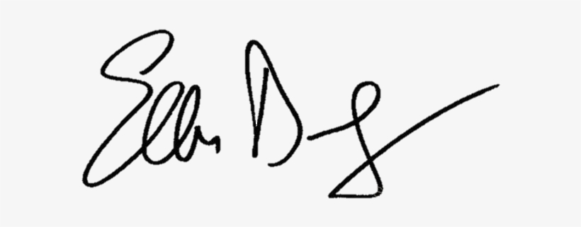 Ellen Degeneres Handwriting - 617x271 PNG Download - PNGkit