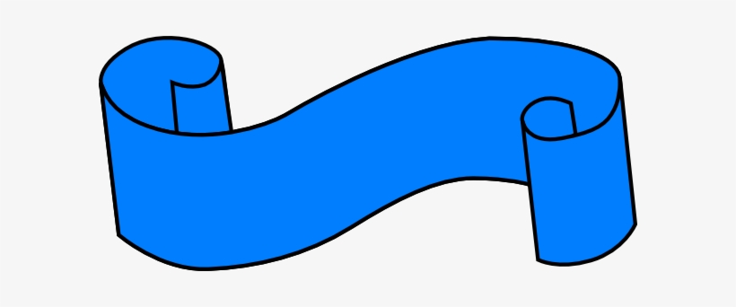 Useful For Developer Blue Scroll Clipart Bese64 Converted - Blue Ribbon ...