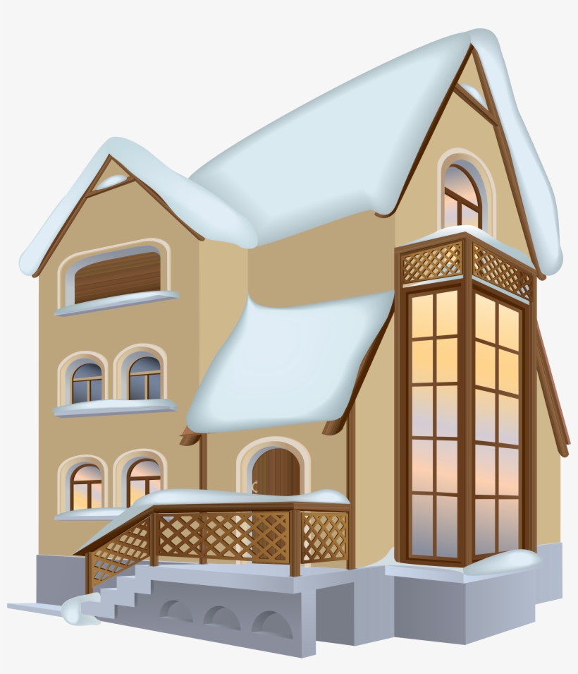 Winter House Png Clipart Image - Clip Art - 537x600 PNG Download - PNGkit