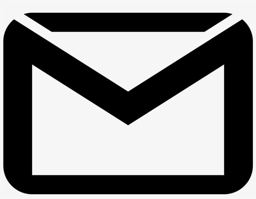 Download Transparent Gmail Logo Vector Black And White - PNGkit