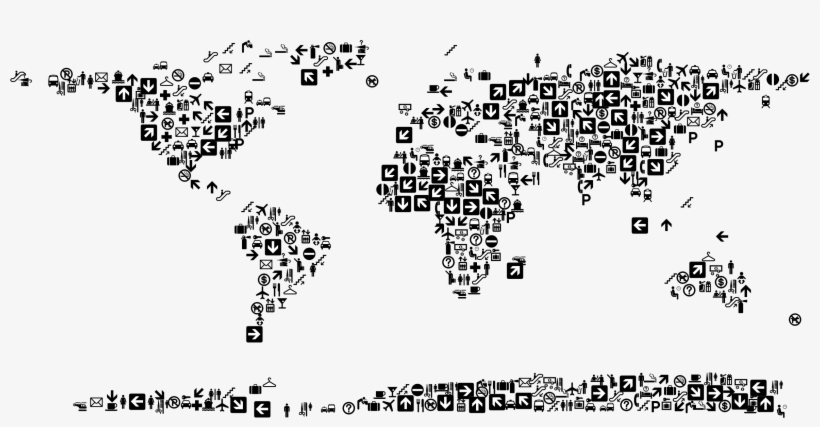 This Free Icons Png Design Of World Map Icons - 2352x1112 PNG Download ...