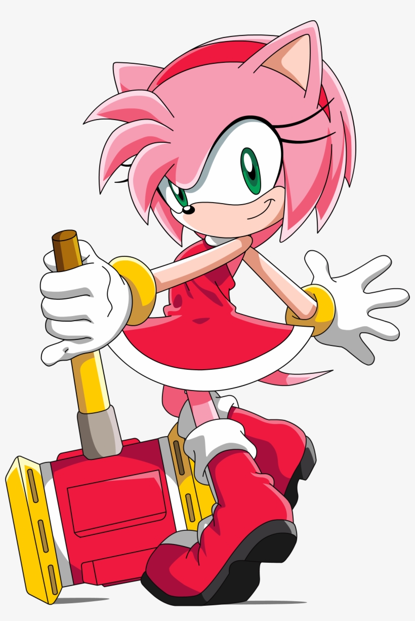 Artistic Clipart Misdeed - Amy Rose Sonic Cartoon - 2257x3267 PNG ...