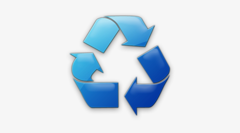 Blue Recycle Logo