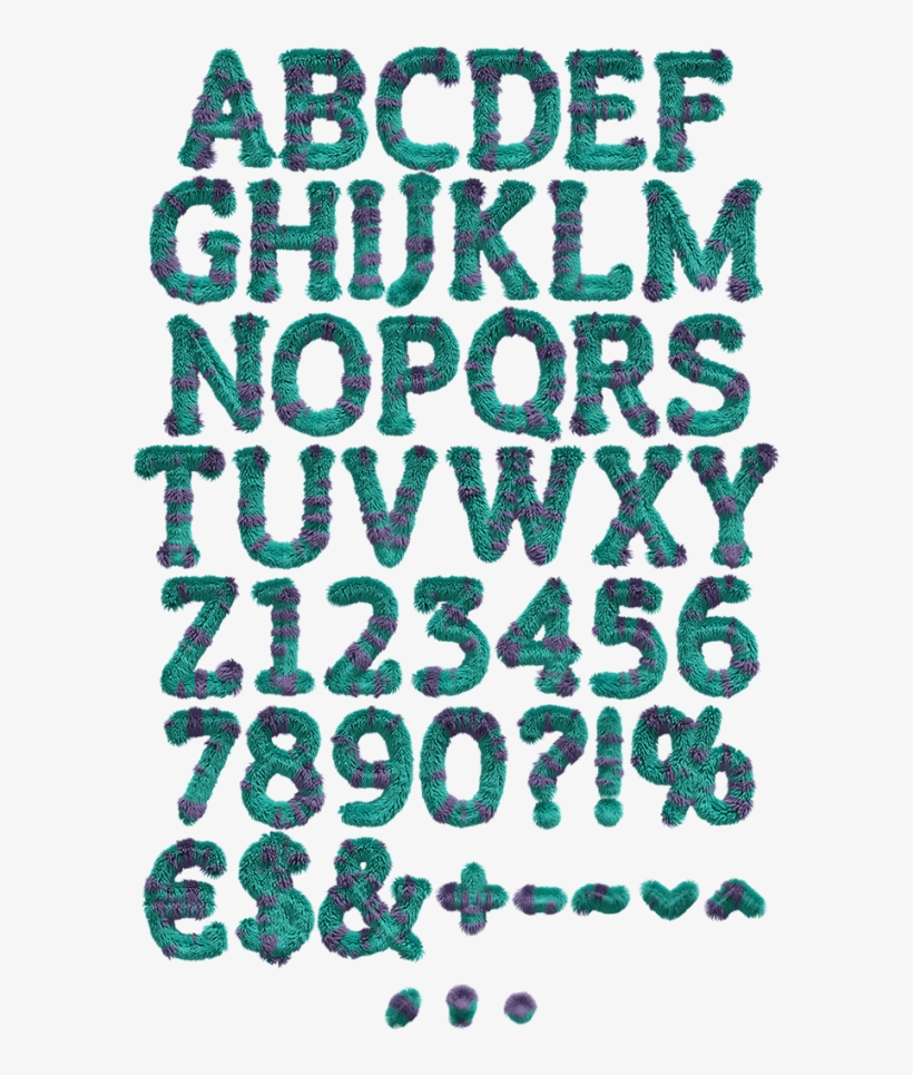 Download Transparent Sully Font - Pattern - PNGkit
