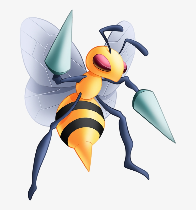 Stats, Moves, Evolution, Locations & Other Forms - Pokemon Beedrill - 653x800 PNG Download - PNGkit