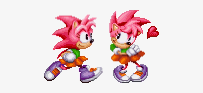 16 Oct - Sonic Cd Amy Sprites - 540x324 PNG Download - PNGkit