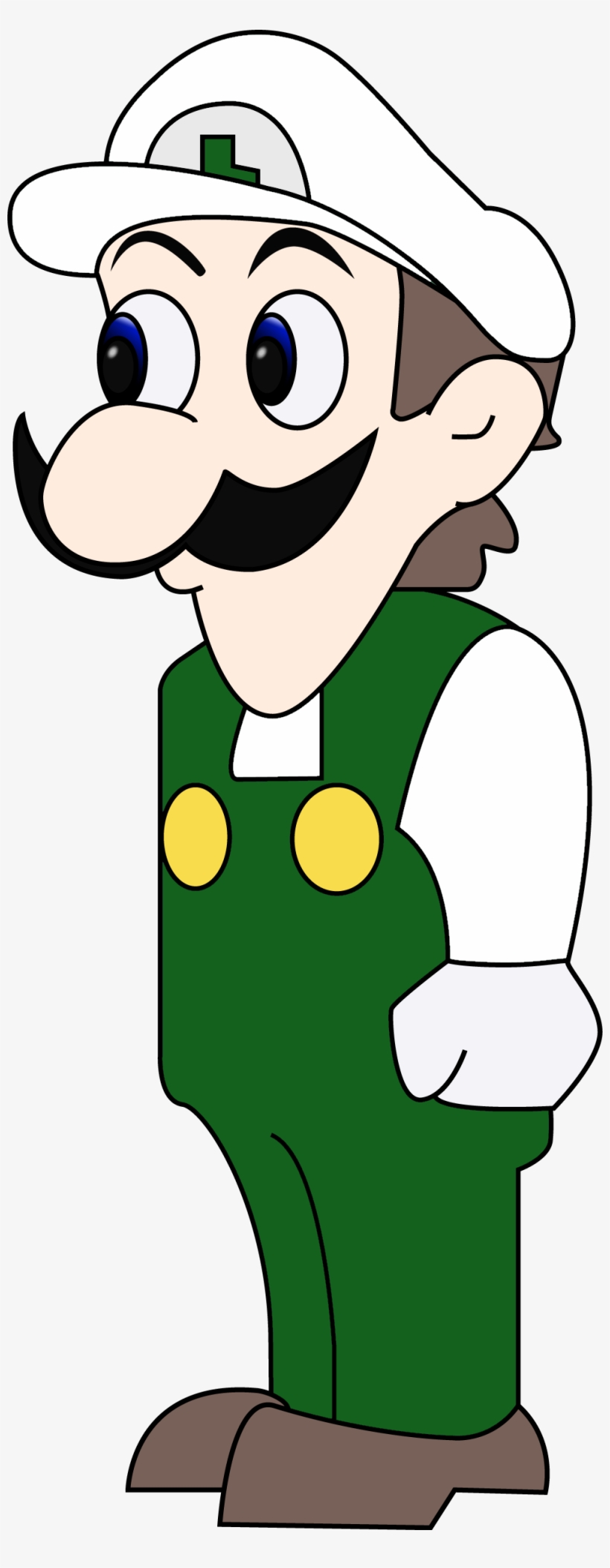 Giga Fire Weegee - Luigi Meme - 998x2517 PNG Download - PNGkit