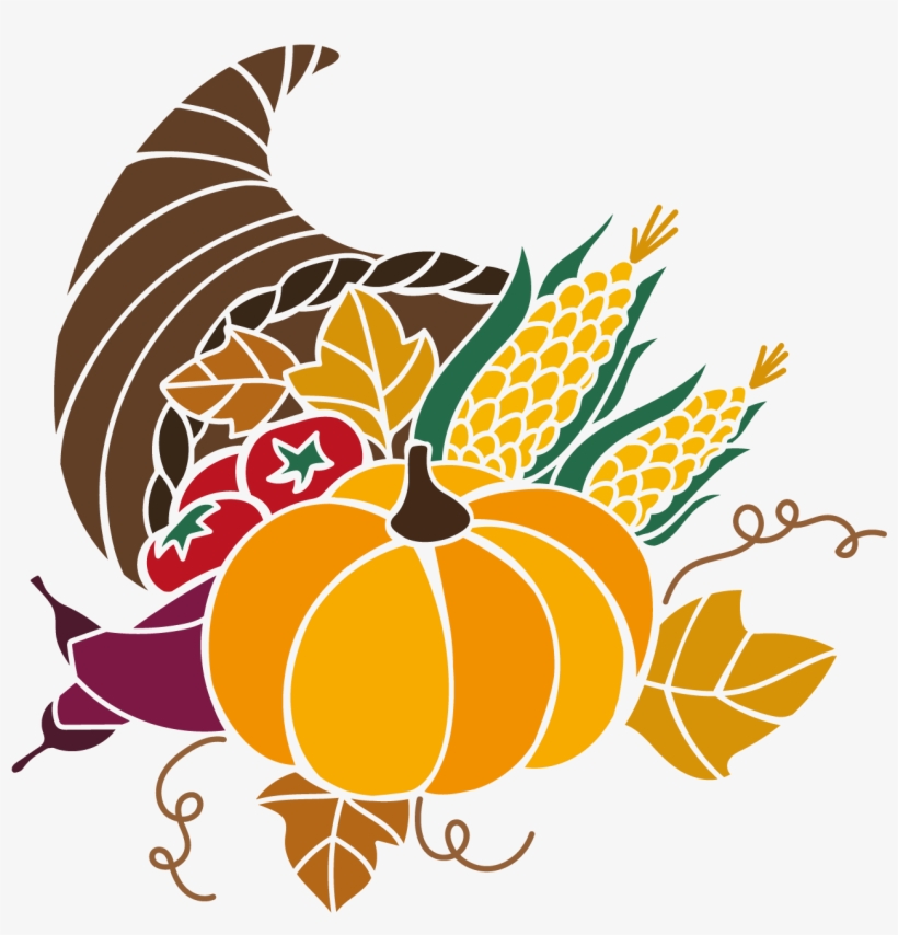 Pumkin Cornocopia Clipart