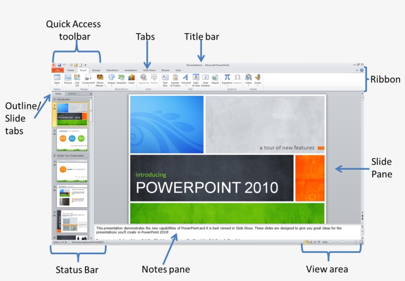 Power Point Window - Powerpoint 2010 Screen Elements - 1487x965 PNG ...