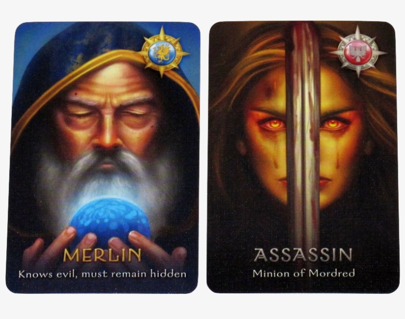 Merlin - Avalon Game Merlin Card - 851x600 PNG Download - PNGkit