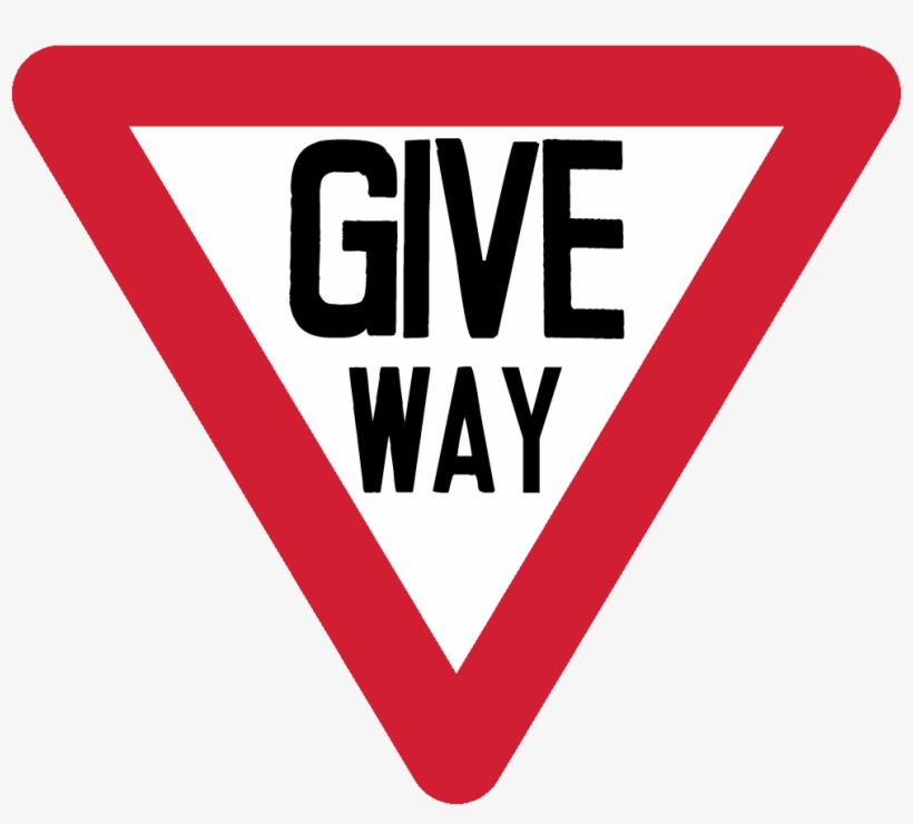 Giveway Sing - Give Way Sign - 989x845 PNG Download - PNGkit