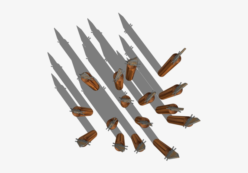 Trap Floor Spikes - Trap Token Roll 20 - 600x599 PNG Download - PNGkit