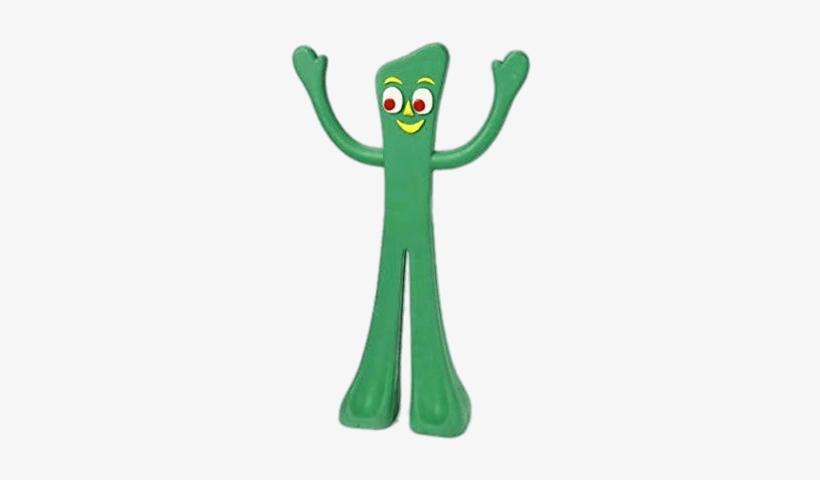 Gumby Holding Up Both Arms - Gumby Face - 400x400 PNG Download - PNGkit
