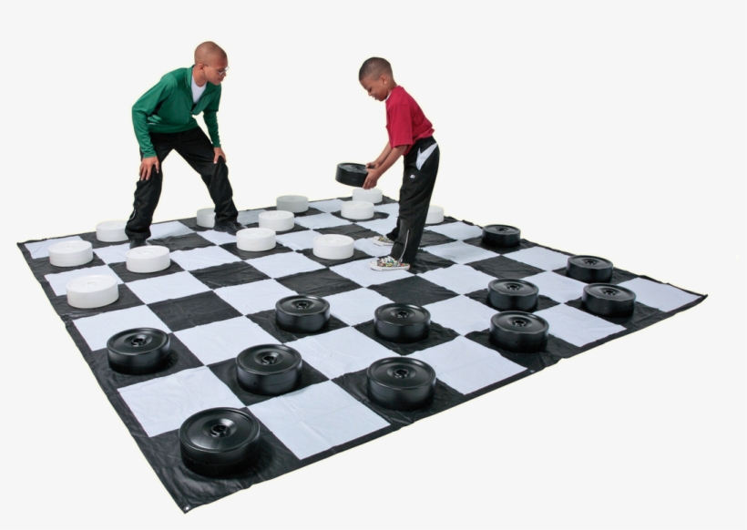Download Transparent Giant Checkers - Dom Giant Vinyl Mat For Chess Or ...