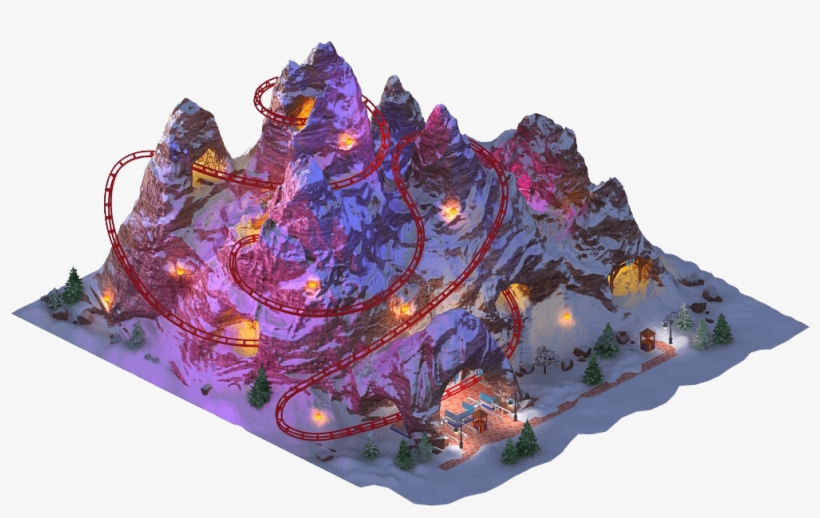 Christmas Roller Coaster L3 - Christmas Tree - 1010x592 PNG Download ...