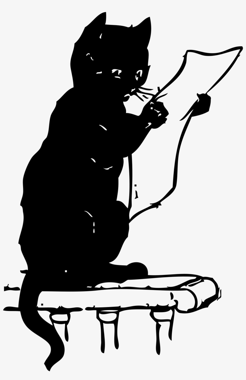 Download Transparent This Free Icons Png Design Of Cat Reading - PNGkit