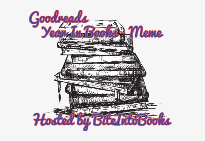Your Year In Books Meme - Pile Of Books Dawing - 590x482 PNG Download ...