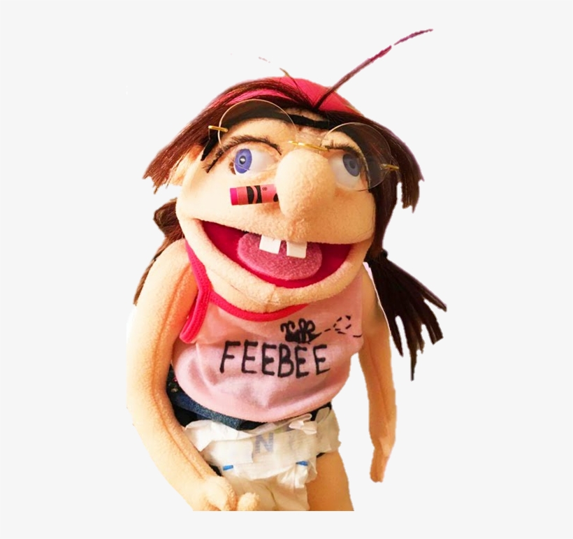 Feebee Vector Black And White Library - Jeffy's Sister - 472x700 PNG ...