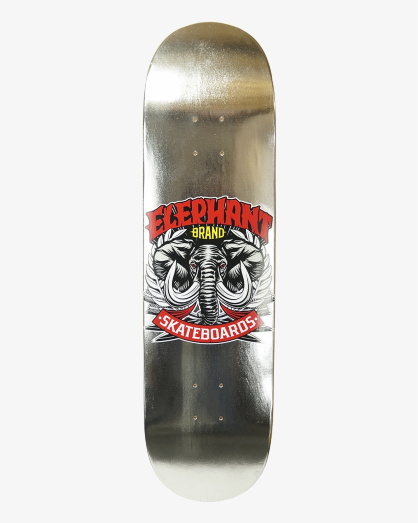 Logo Deck Silver - Elephant Brand Skateboards Street Axe Deck, White ...