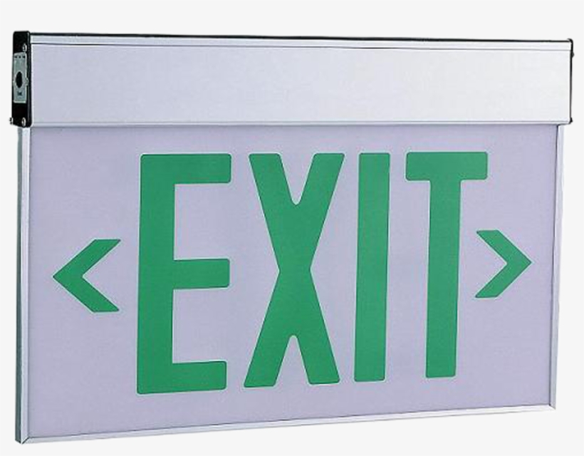 Exit Sign - 1000x1000 PNG Download - PNGkit