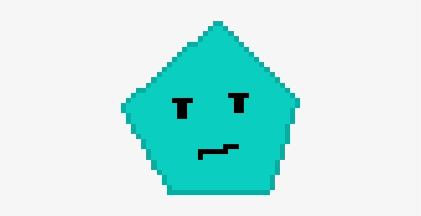 Pentagon - Pixel Strawberry - 590x560 PNG Download - PNGkit