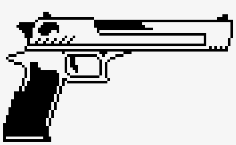 Deagle - Pixel Art - 870x500 PNG Download - PNGkit