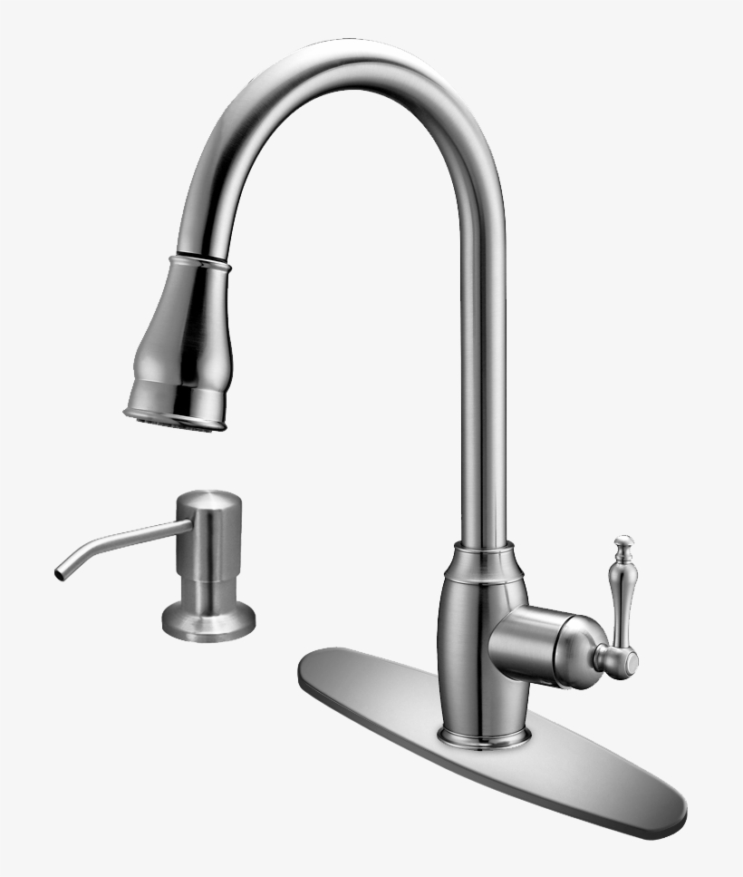 Miproducts Mikitchen Single Handle Kitchen Faucet With - 842x1002 PNG ...