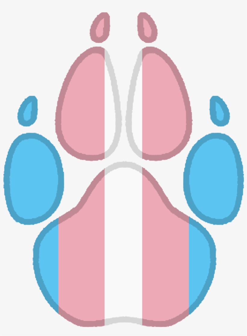 Paw Pride Transgender - Bisexual Paw - 2200x2919 PNG Download - PNGkit