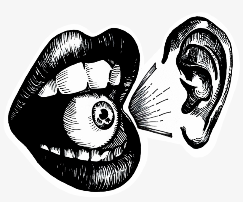 Lips And Ear Sketch - Earsketch - 1000x975 PNG Download - PNGkit