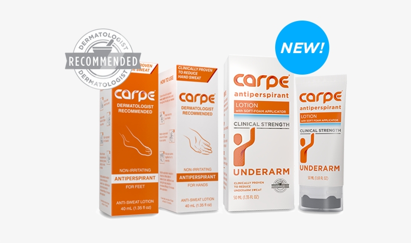 Carpe Image - Fromuth Carpe Antiperspirant Hand Lotion - 600x425 PNG ...