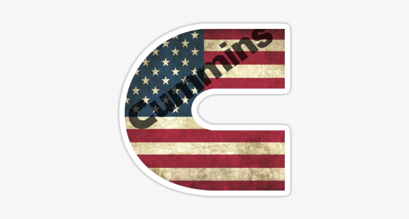 "cummins American Flag" Stickers By Robjohnsilvers - Cummins American ...