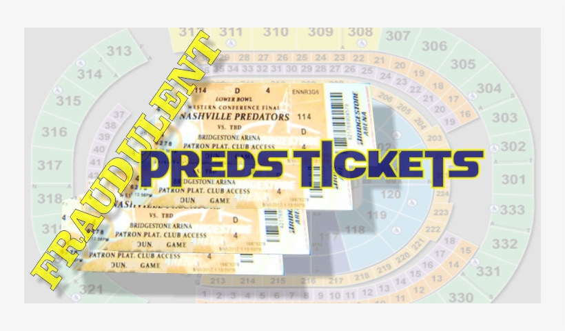 Four Possibly Non Existent Nashville Predators Tickets - Circle ...