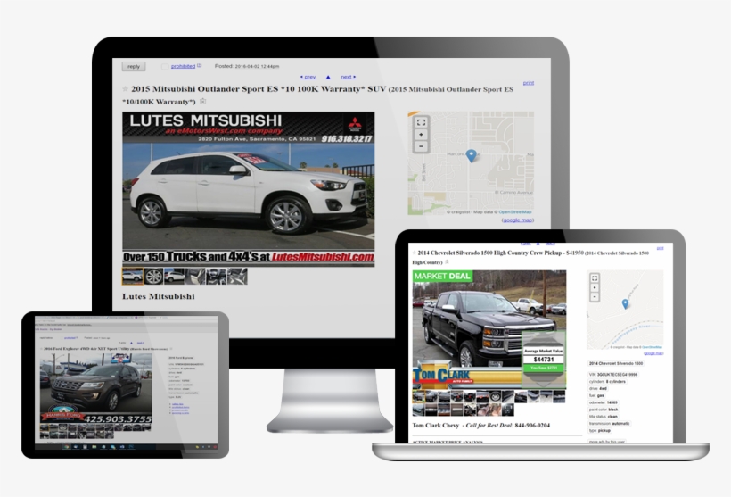 Craigslist Posting For Car Dealers - Advertising - 800x500 PNG Download ...