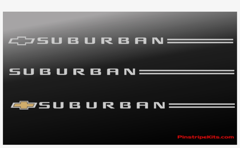 Download Transparent Chevrolet Suburban Vinyl Logo Decal Pinstripe Kit ...
