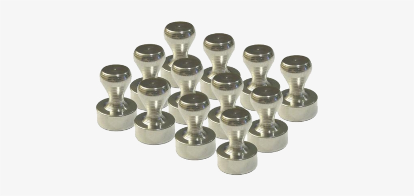 Brushed Nickel Magnetic Push Pins - Ox Magnetics 12 Brushed Nickel ...