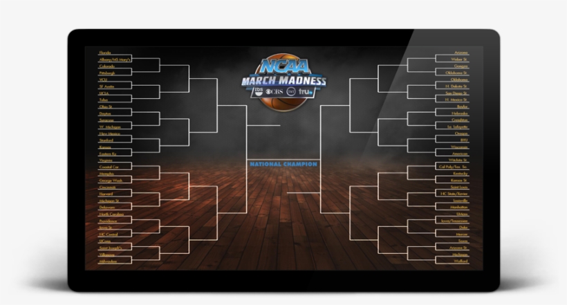 Download Transparent March Madness Bracket Layout - Ncaa Men's Division ...