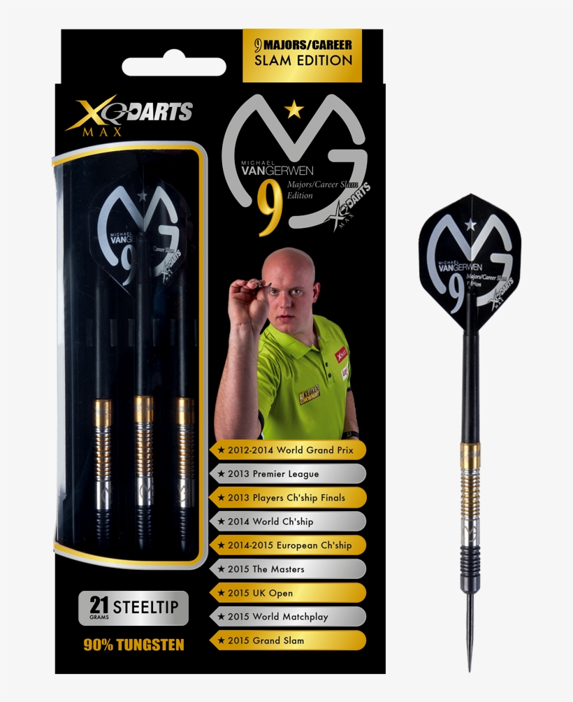 Mvg Career Slam Edition Steel Tip Darts - Xq Max Darts Mvg - 1200x1200 ...